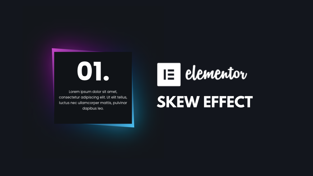 Elementor Skewed Effect - WordPress Development and Online Courses